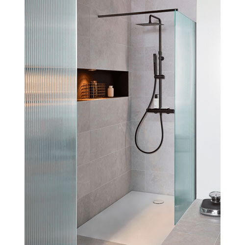 Paroi fixe - verre flûte - Contra | Au Fil Du Bain